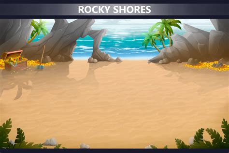 Ship And Coast Battle Game Backgrounds CraftPix Net