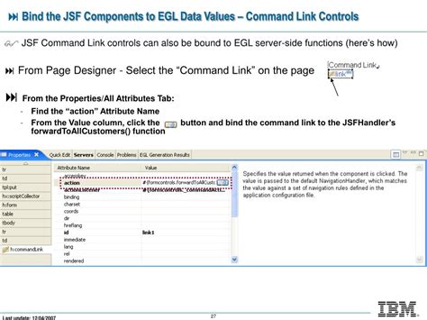 ppt “essential” jsf components and egl bindings powerpoint