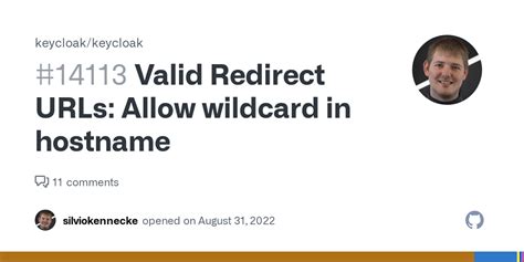 valid redirect urls allow wildcard in hostname · issue 14113