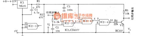 The Auto Vga Synchronized Signal Generator Automotive Circuit Circuit Diagram