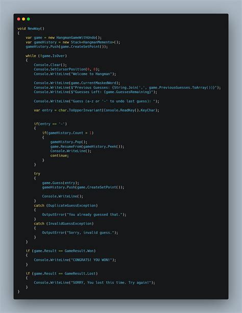 Design Patterns Memento The Undo Pattern