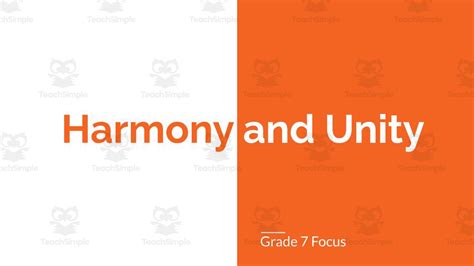 Harmony And Unity Art Lesson By Teach Simple
