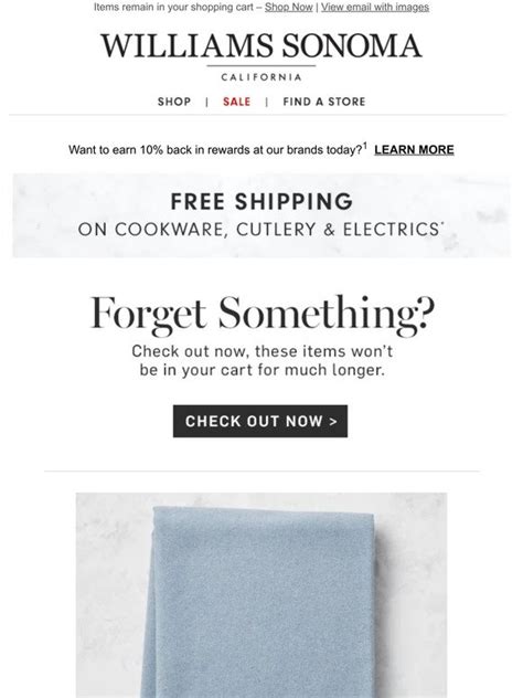 Pottery Barn Thanks For Shopping We Re Updating You On Your Cart Milled