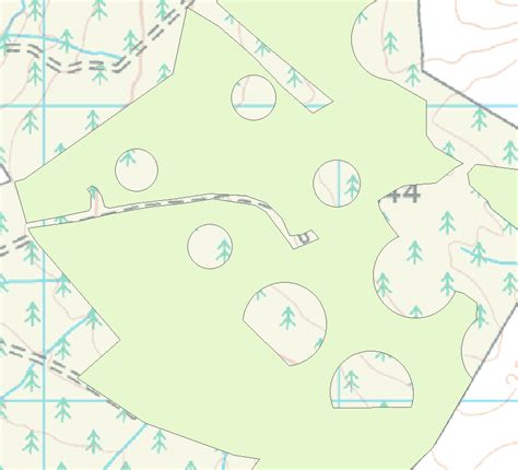 clip create polygon from holes in polygon arcgis geographic