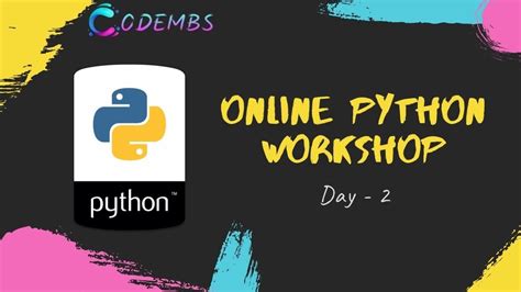 Python Workshop Day 2 Youtube