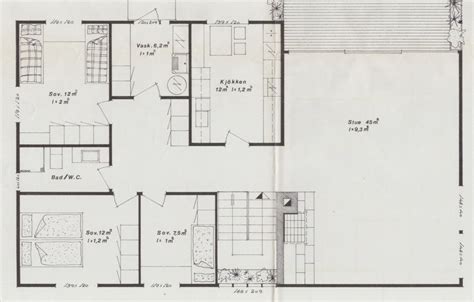 Norwegian House Floor Plan 1975 Plantegninger