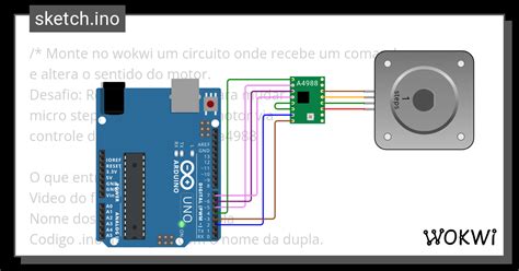 Motordepassos Wokwi Esp32 Stm32 Arduino Simulator