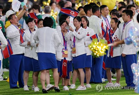 아시안게임 금메달 딴 북한 선수들 목표는 파리올림픽 우승 나무뉴스