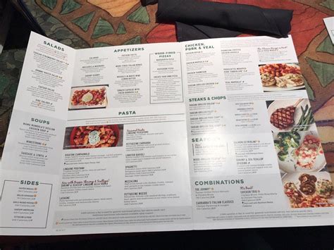 Menu At Carrabbas Italian Grill Pub And Bar Surprise W Bell Rd