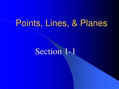 PPT Points Lines Planes PowerPoint Presentation Free Download ID