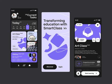 Smart Class Edtech Startup Platform Ui In 2025 Mobile App Design