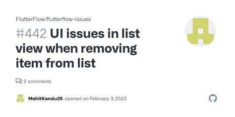 Ui Issues In List View When Removing Item From List Issue Flutterflow Flutterflow
