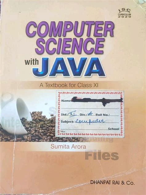 Textbooks Computer Isc Icse Sumita Arora Class 11th Freeup
