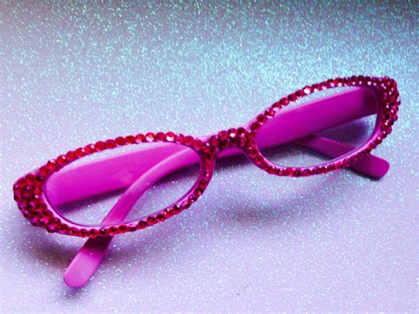 Rhinestone Bling Reading Glasses Pink By Dynamicdesignduo On Etsy