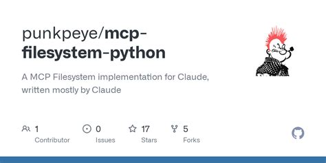 Github Punkpeyemcp Filesystem Python A Mcp Filesystem Implementation For Claude Written