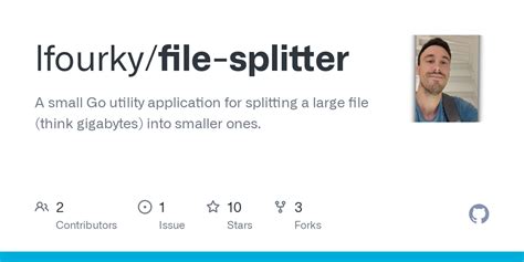 Github Lfourkyfile Splitter A Small Go Utility Application For