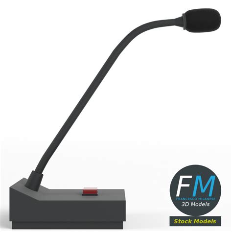 3d Model Intercom Microphone