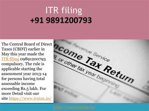 PPT ITR Filing 09891200793 Compulsory From This Year PowerPoint Presentation ID 7864826