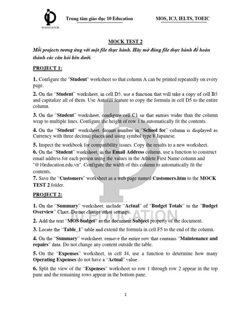 Mock Test 2 Pdf Worksheet Computing