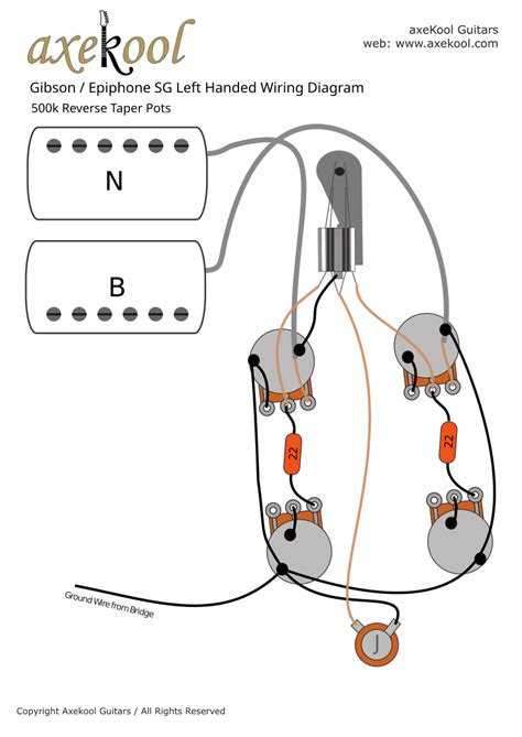 Gibson Epiphone Sg Left Handed Wiring Diagram And Fitting Info