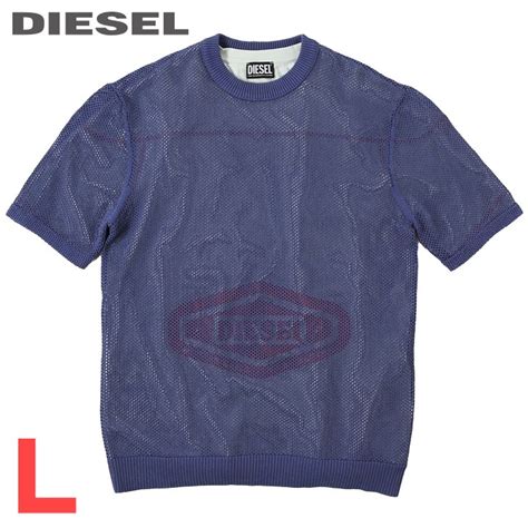 【楽天市場】 Diesel ディーゼル メンズ メッシュニットレイヤード クルーネック 半袖tシャツ カットソー【k Rapids】【サイズl