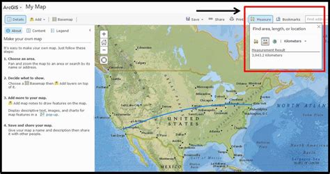 Faq What Method Does The Measure Tool In The Arcgis Online Map Viewer Use To Create Measu