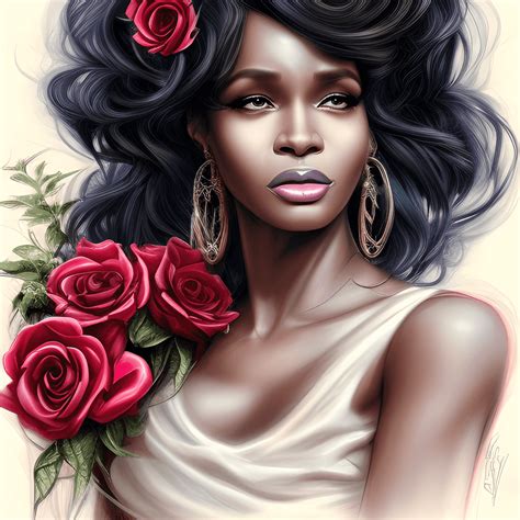Hyper Detailed Realistic Rockabilly African American · Creative Fabrica