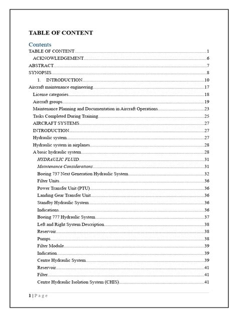 Final Year Report Pdf Aviation