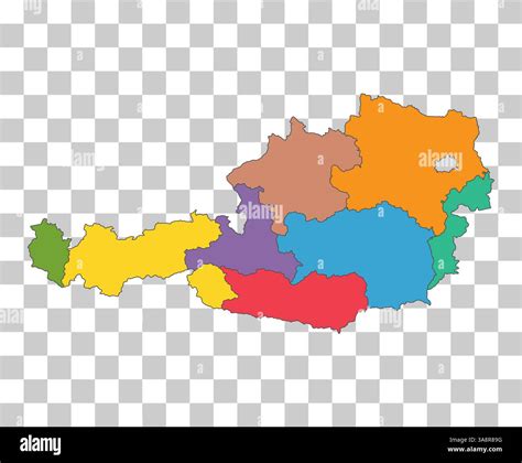 Austria Map Symbol Shape Travel Web Flat Concept Icon Symbol Vector Illustration Stock Vector