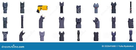 Taser Equipment Icon Color Outline Vector 237832983