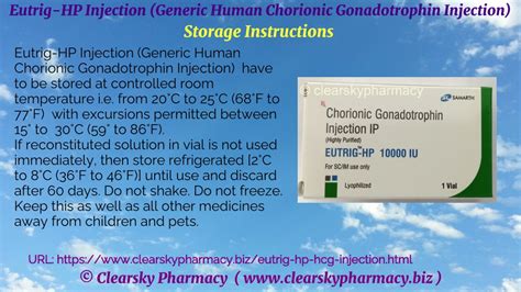 Ppt Eutrig Hp Injection Generic Human Chorionic Gonadotrophin Injection Powerpoint