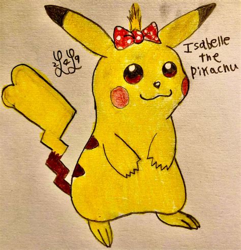 Isabelle The Pikachu By Lugialover249 On Deviantart
