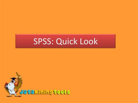 Spss Quick Look Ppt