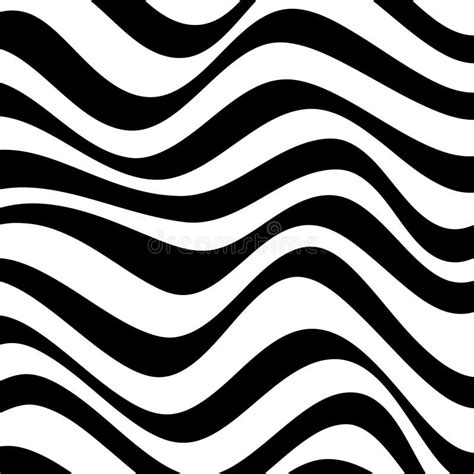 Striped Wave Pattern Linear Abstract Zebra Background Stock Vector Illustration Of Geometric