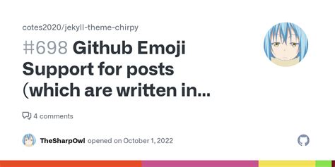 Github Emoji Support For Posts Which Are Written In Markdown · Issue