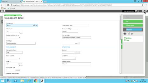 how to replace component on work order method 2 sage x3 tips