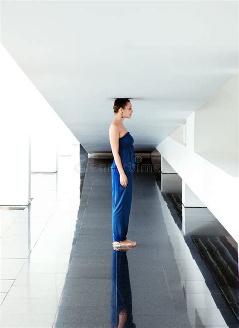 Woman And Architecture Stock Image Image Of Curve Space