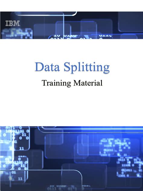 Data Splitting Training Material Pdf Cross Validation Statistics