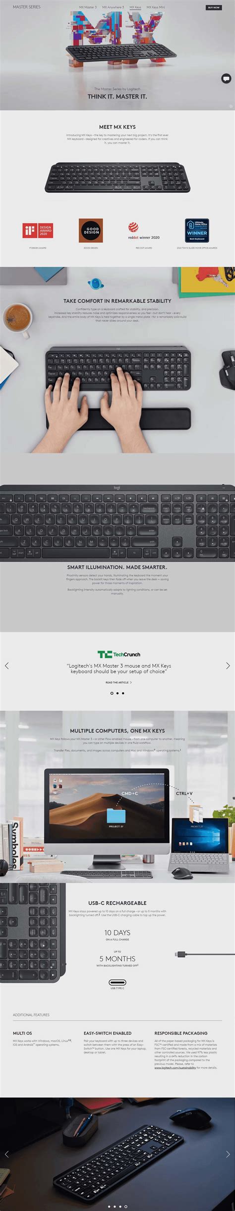 Logitech Mx Keys Advanced Wireless Keyboard Istock Bd