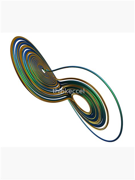 Chaos Theory Butterfly Effect Lorenz Chaotic Attractor 9 Premium Matte Vertical Poster Sold