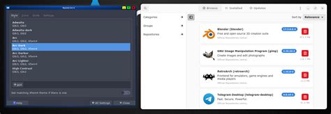 arc dark theme is not compatible with pamac · issue 939 · horst3180