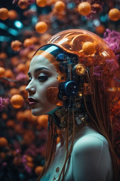 Premium Ai Image Artificial Intelligence Machine In Symbiotic Organis