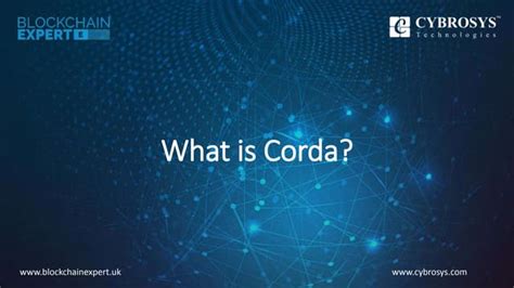 Introduction To Corda Blockchain For Developers Pptx