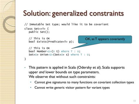 Ppt Variance And Generalized Constraints For C Generics Powerpoint