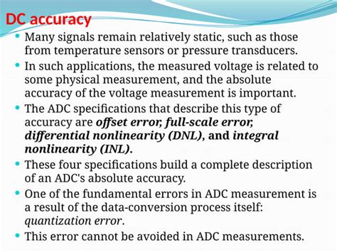 Analog To Digital Converter Specifications Pptx