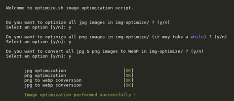 Github Virtubox Img Optimize Image Optimization Bash Script