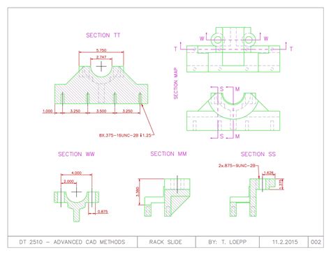 Rack Slide Sections Ppt