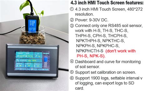 Rs485 Output Soil Ph Sensor Patio Lawn And Garden