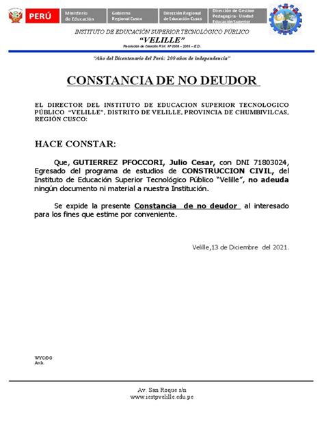 Modelo De Constancia De No Deudor 2022 Porn Sex Picture