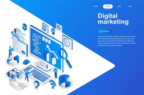 Premium Vector Modern Flat Design Isometric Concept Of Data Analysis